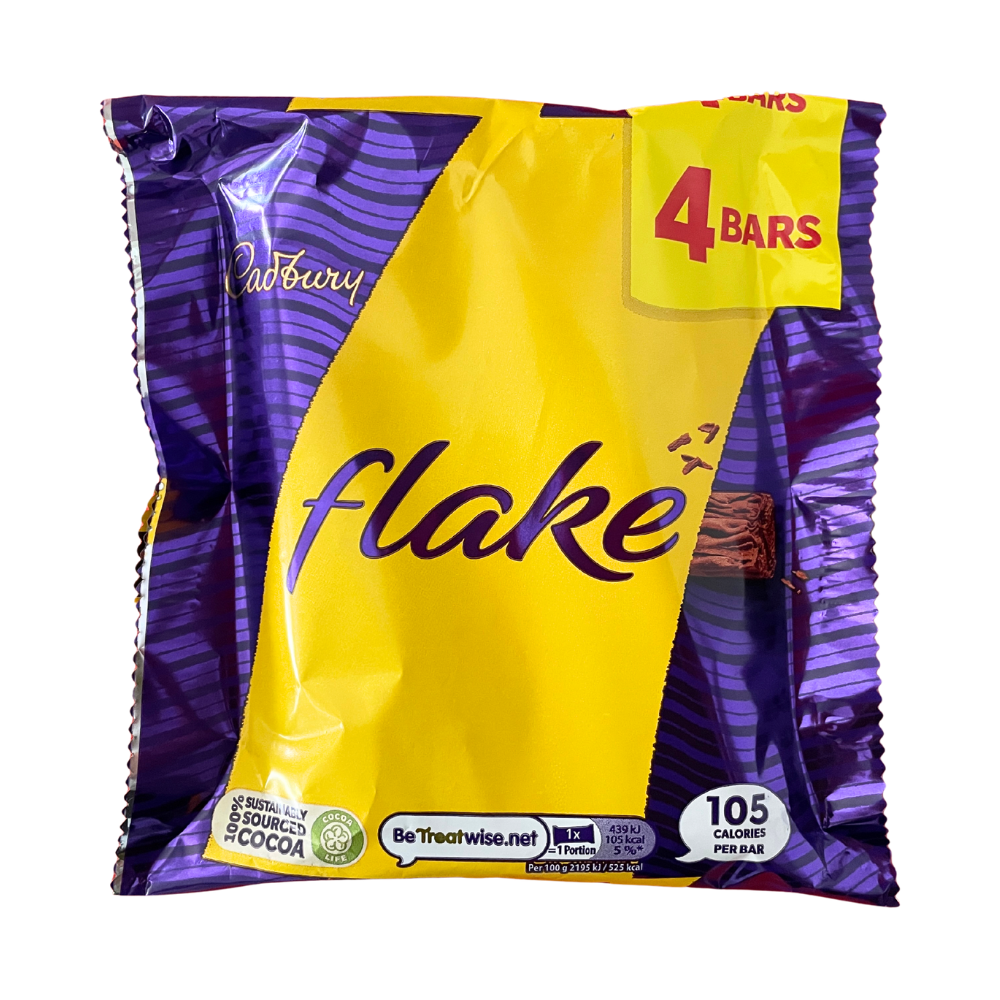 Cadbury Flake Snack Size 4 Bars 80g