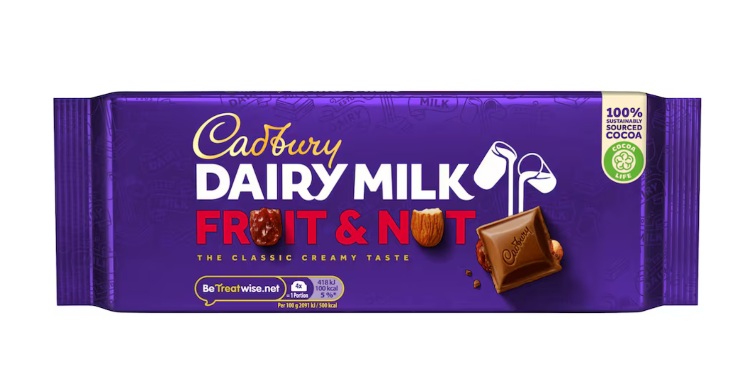 Cadbury Dairy Milk Fruit & Nut 110g