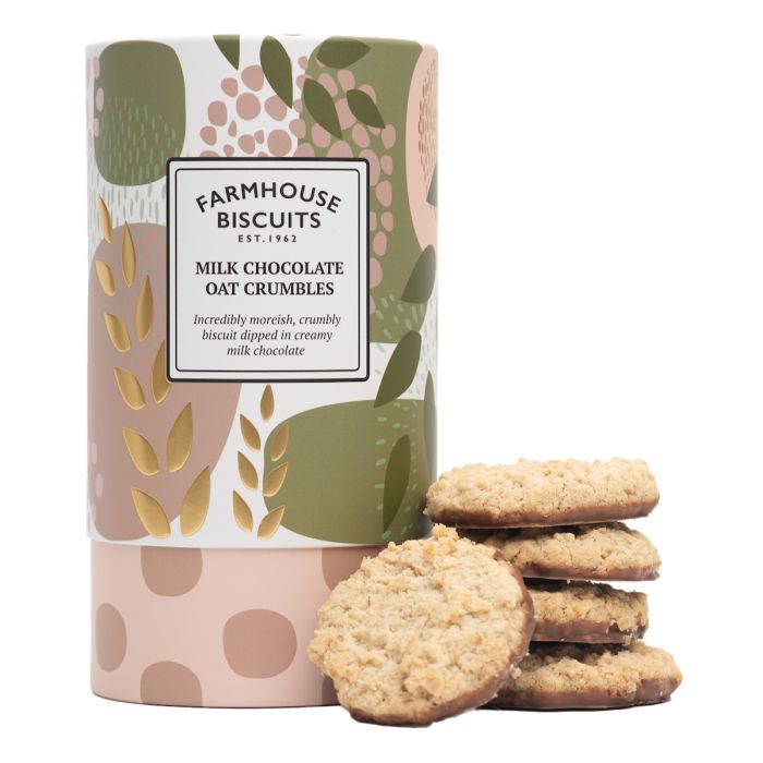 Farmhouse Biscuits Milk Chocolate Oat Crumbles Biscuit Tube 160g
