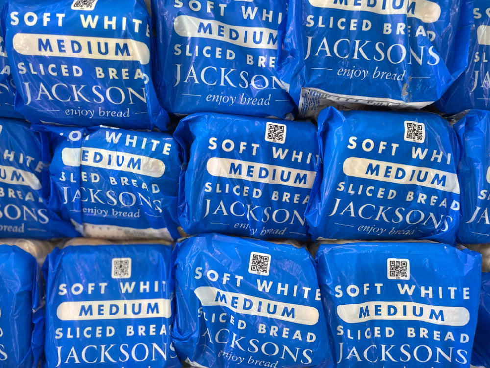 Jacksons White Medium Sliced Bread (1.5lb Ship Weight) *Limit 1 per or