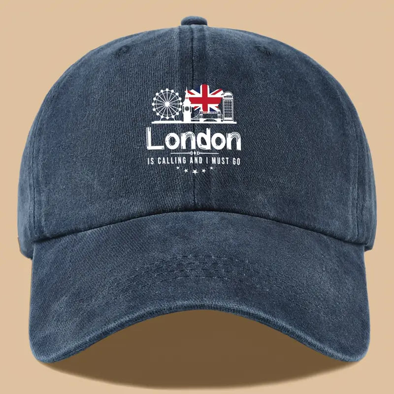 Cap - London is Calling and I Must go Baseball Cap (Navy)