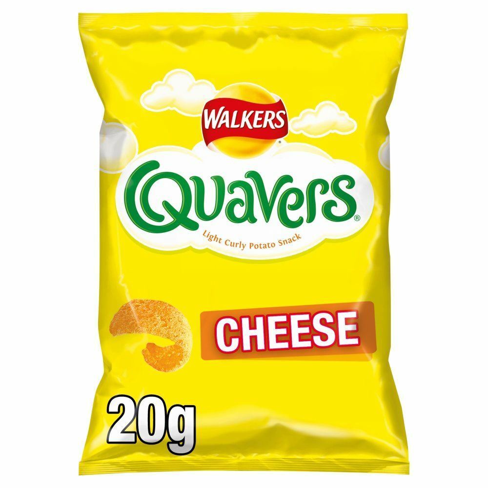 Walkers Quavers Cheese Flavor Crisps 20g Bag