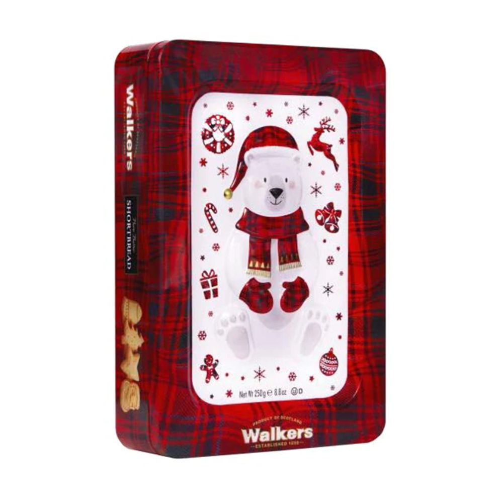 Walker's Polar Bear Festive Shortbread Tin 250g